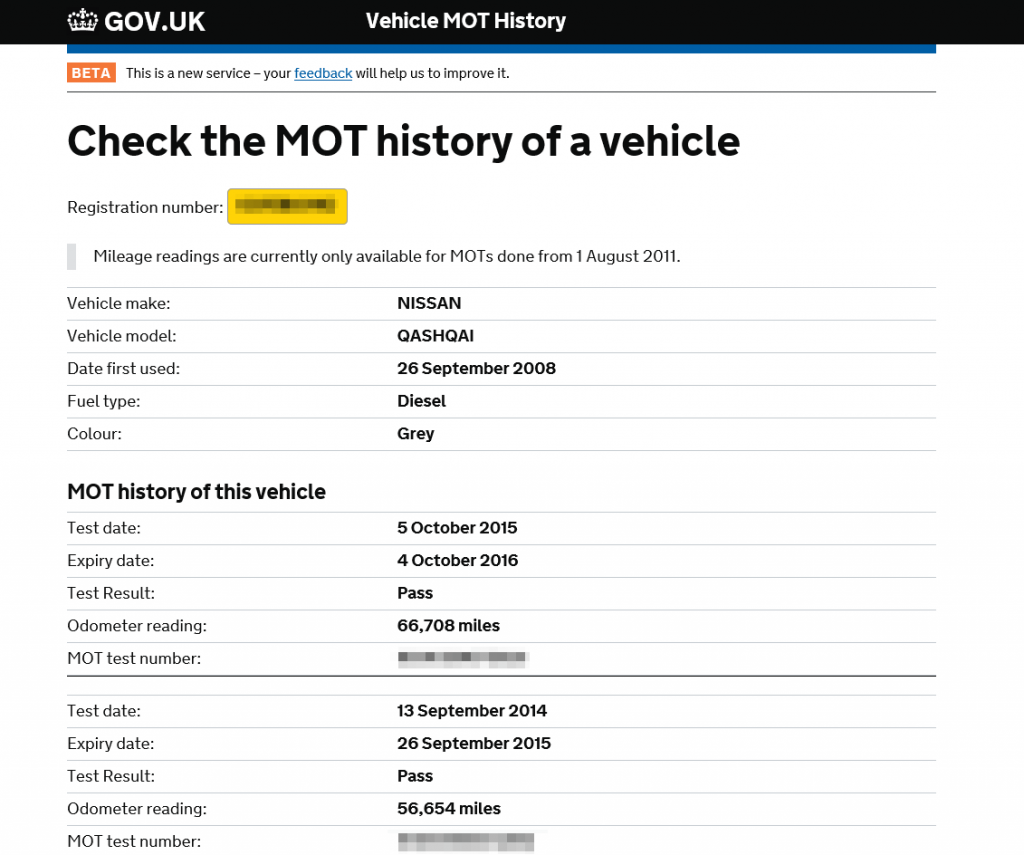New Government tool lets you check any vehicles MOT history ...