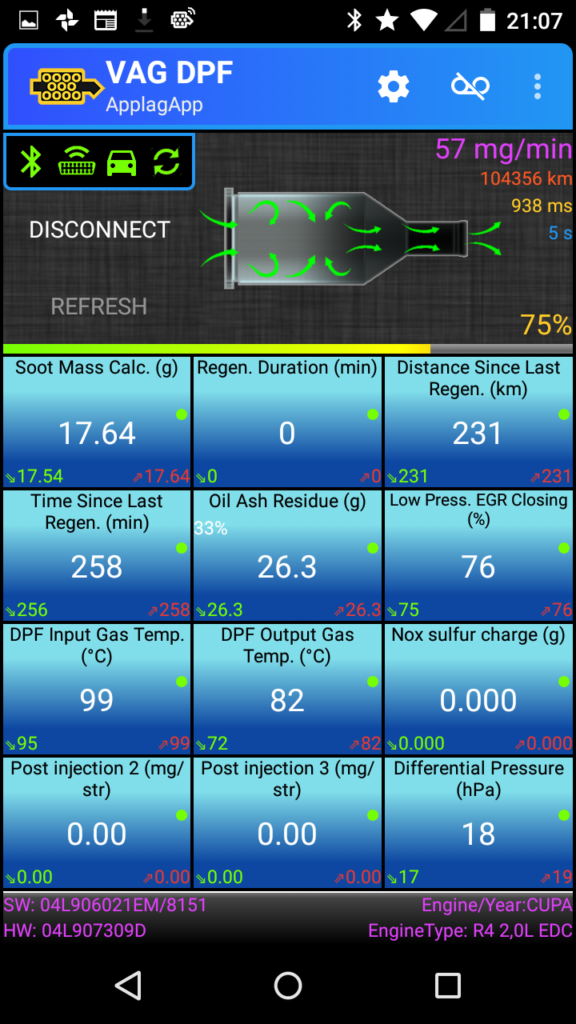 VAG DPF Review (Andriod) - VAG DPF Monitor app - Hypermiler.co.uk
