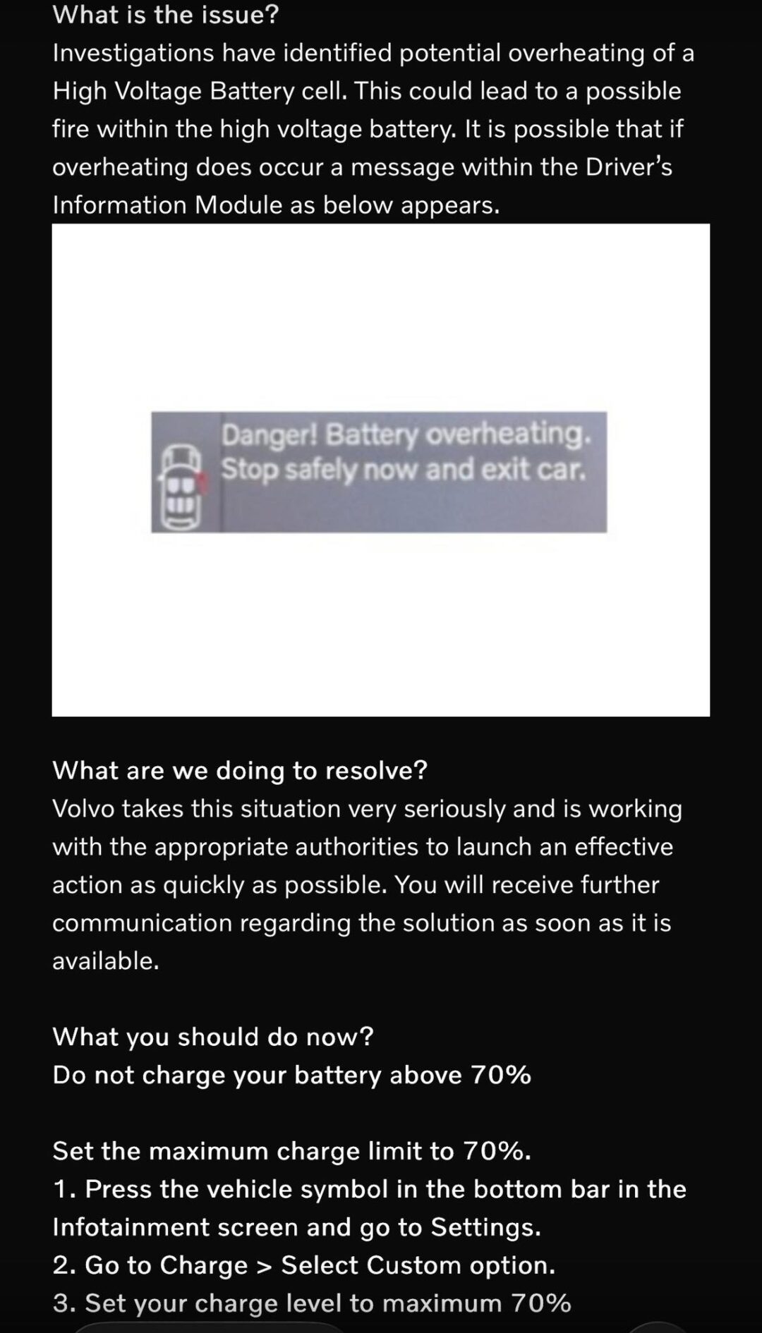 Volvo Issues Critical Fire Risk Warning for EX30; Owners Told Not to ...